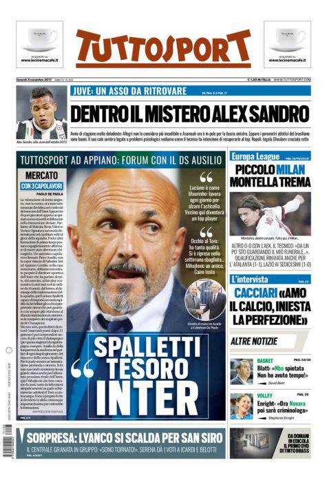 Tuttosport - I titoli sull'Inter