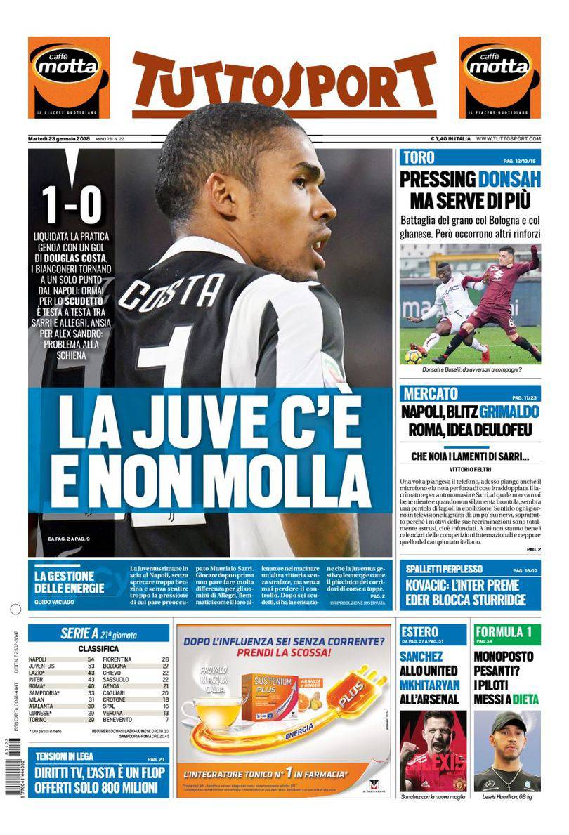 Tuttosport - I titoli sull'Inter