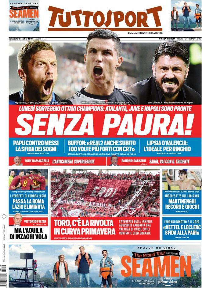 Tuttosport - I titoli sull'Inter del 13 dicembre