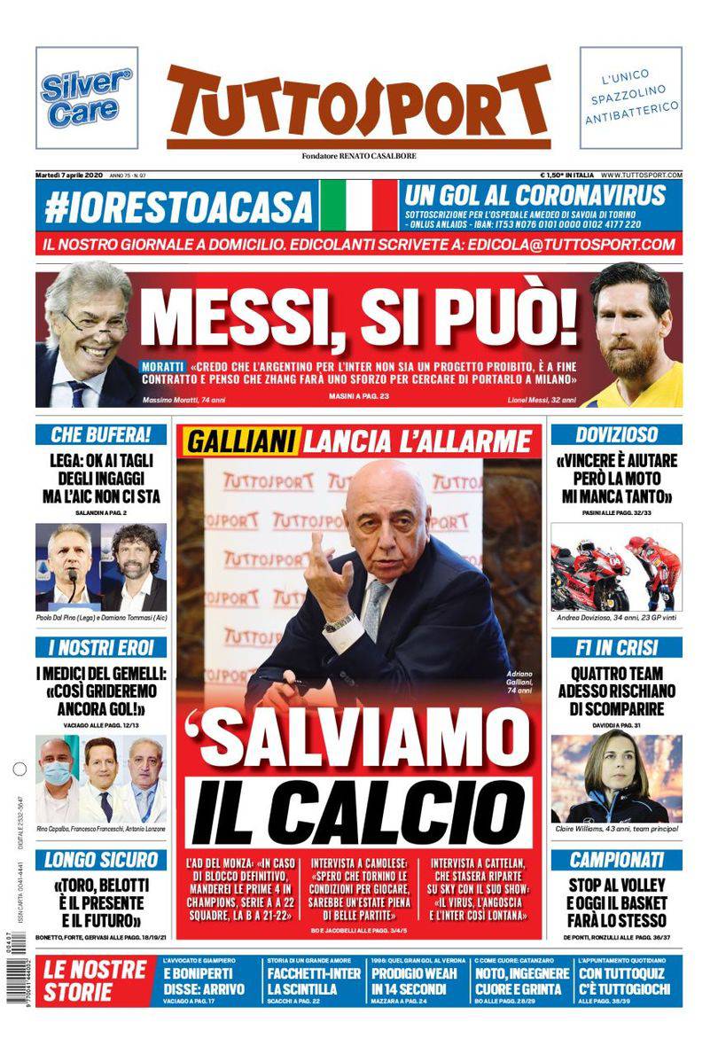 Tuttosport | Messi, si può! - InterLive.it